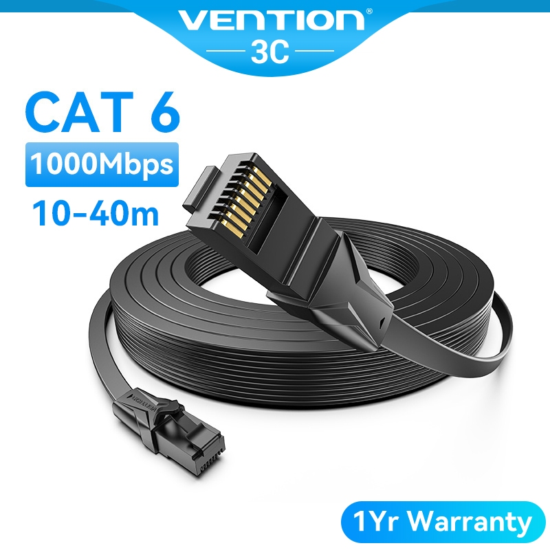 Vention 10m/20m/30m/40m CAT6 RJ45 Top Ethernet Cable CAT 6 Gigabit High ...