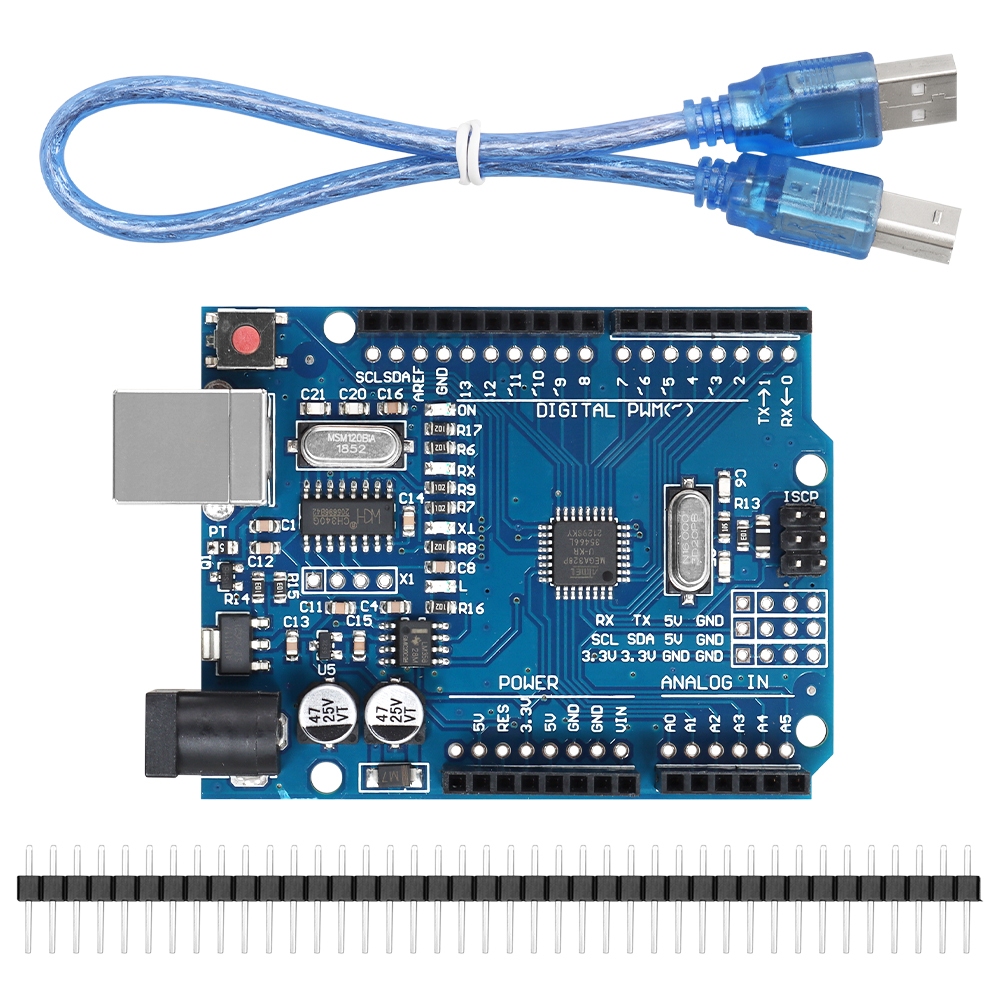 UNO R3 ATmega328P Chip CH340G 16Mhz For Arduino UNO R3 Development Board + USB CABLE | Shopee ...