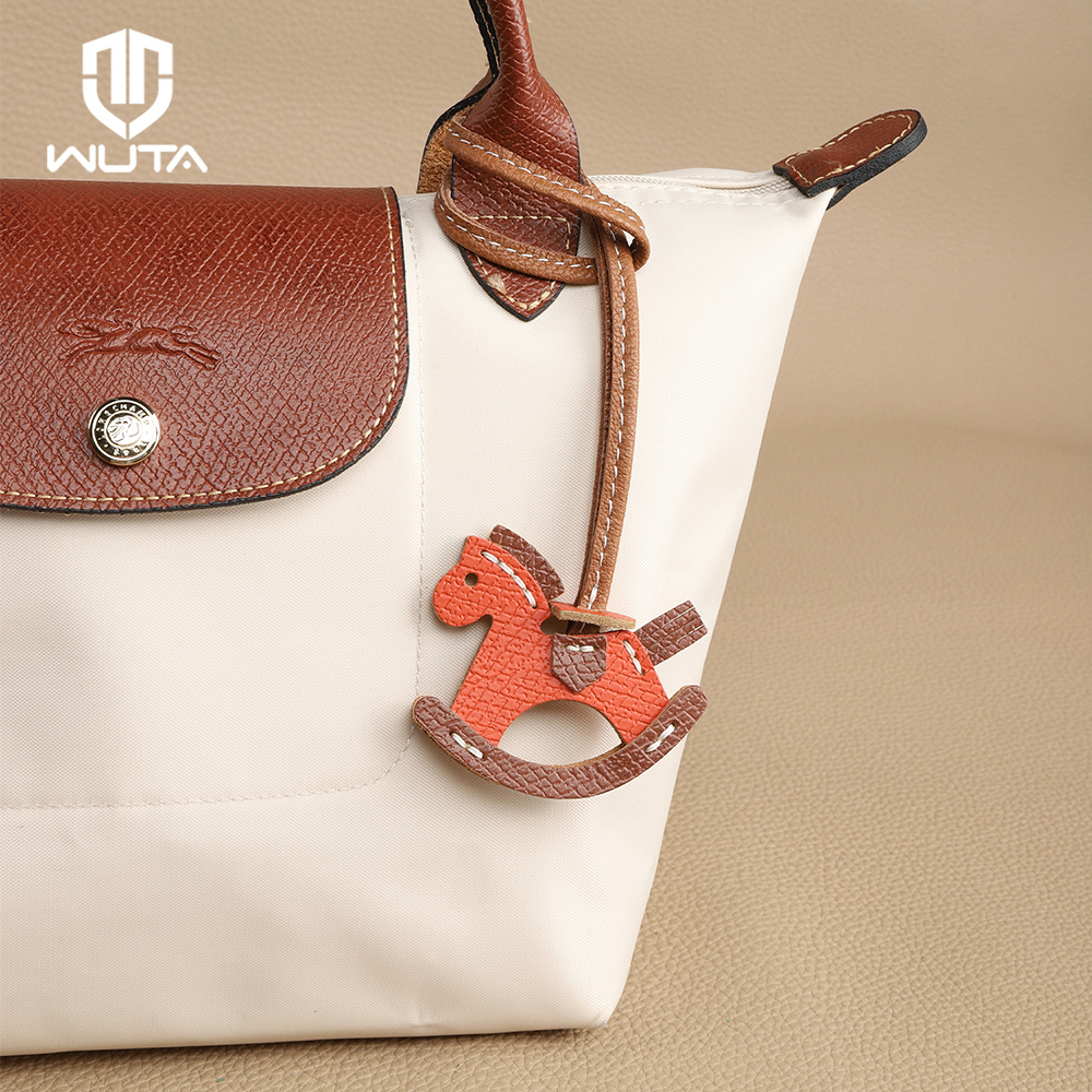 WUTA Leather Bag Charm Horse Bag Pendant Lanyard Pony Hanging Animal ...