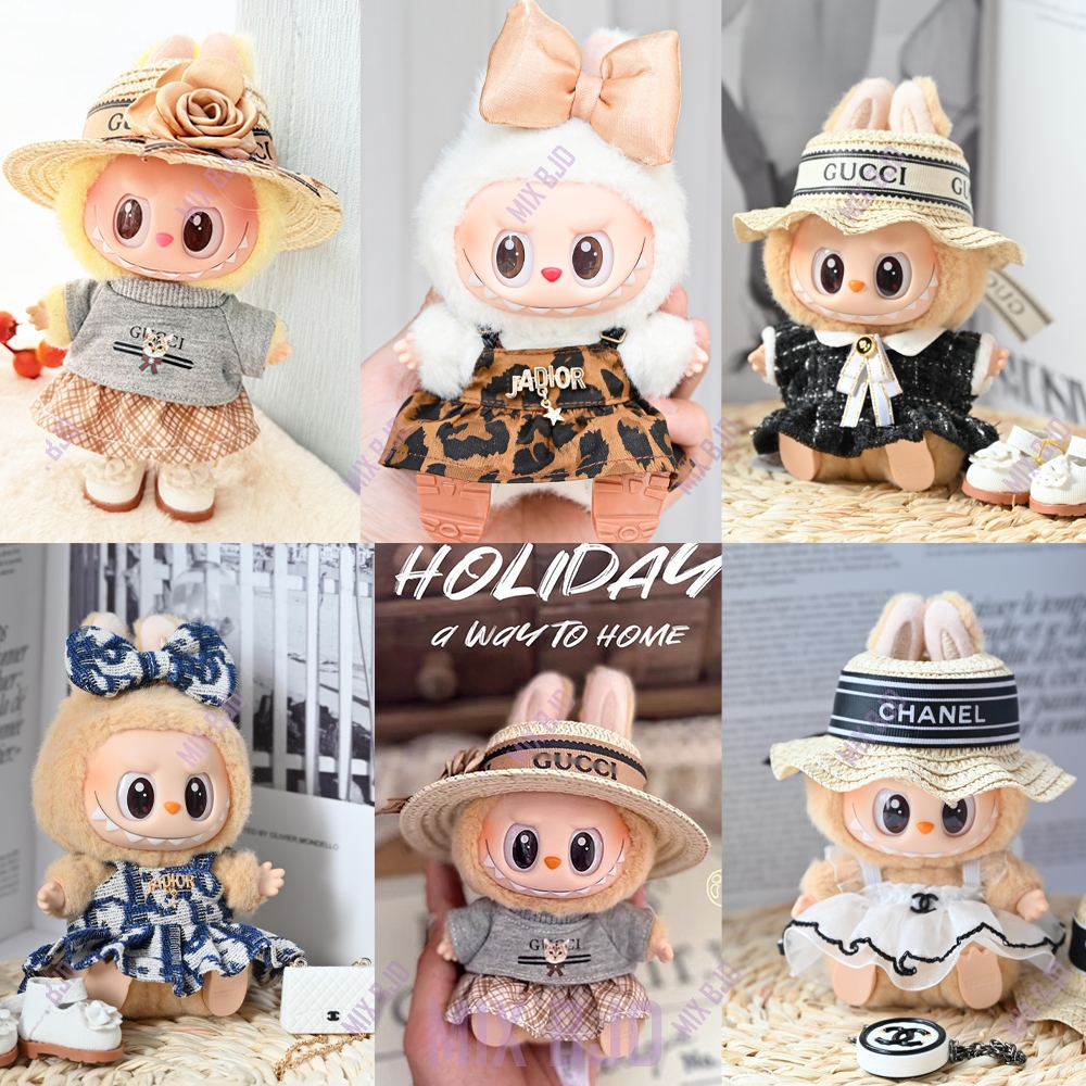 17cm Labubu clothes dior dress set for 17cm labubu doll（only clothes ...