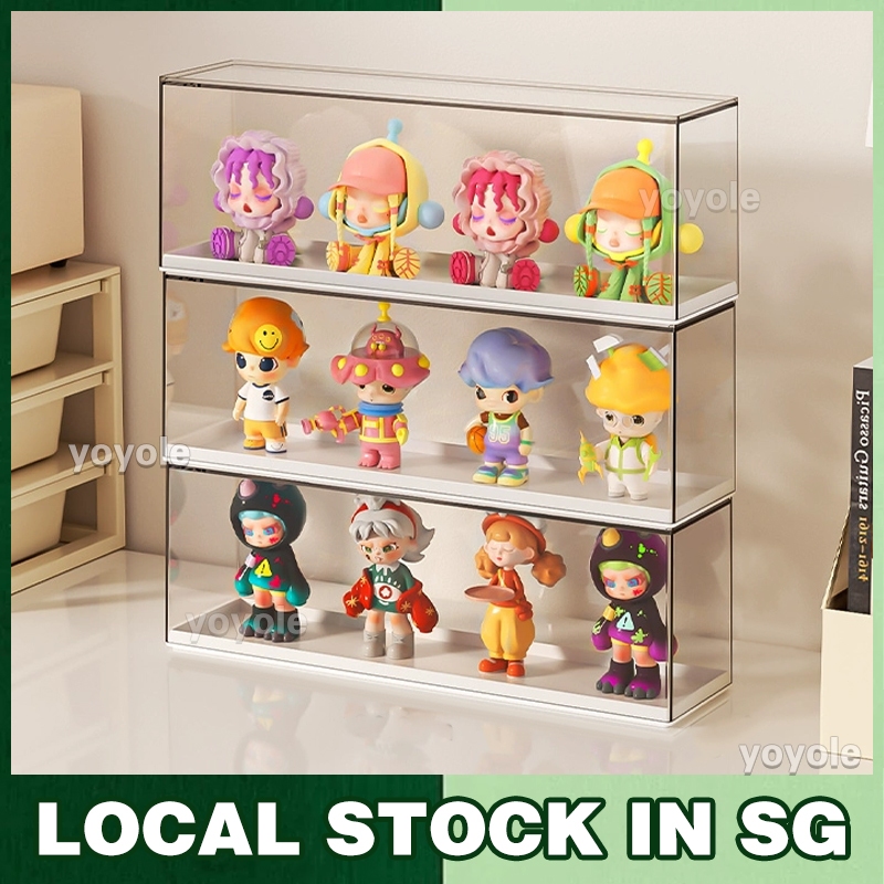 Popmart Display Box Figurine Display Stand Rack Acrylic Storage Case ...