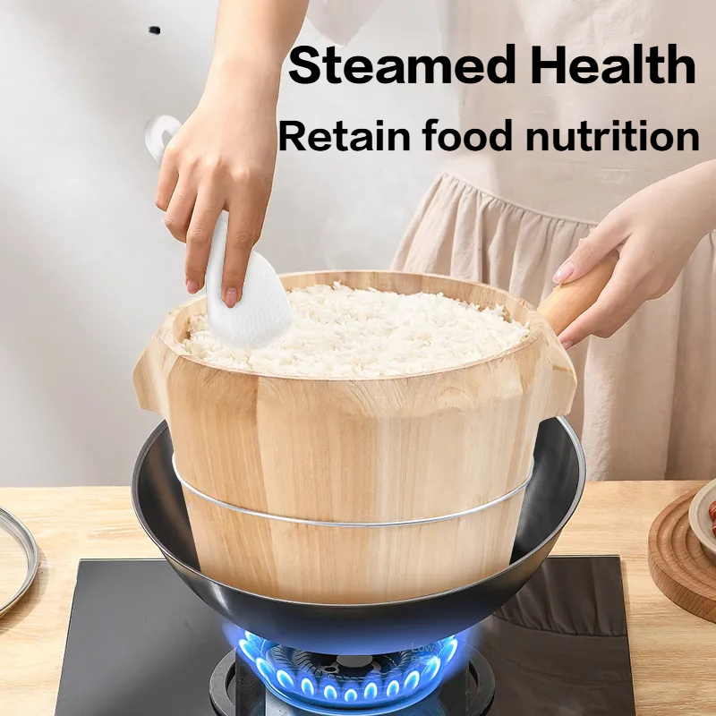 Steamed Rice Wooden Bucket Household Large Wooden Bucket Commercial Old ...