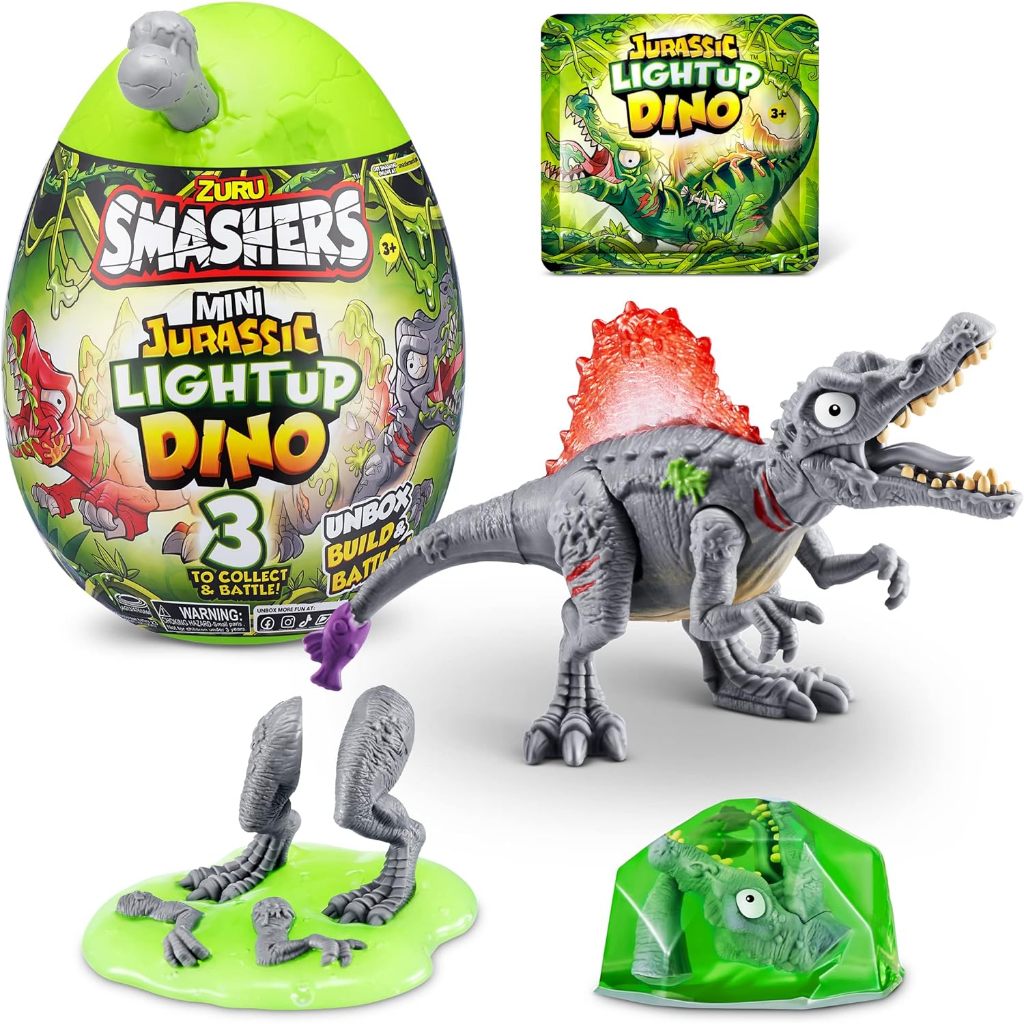 Smashers Mini Jurassic Luminous Dinosaur Egg (Dinosaur) ZURU Collector ...