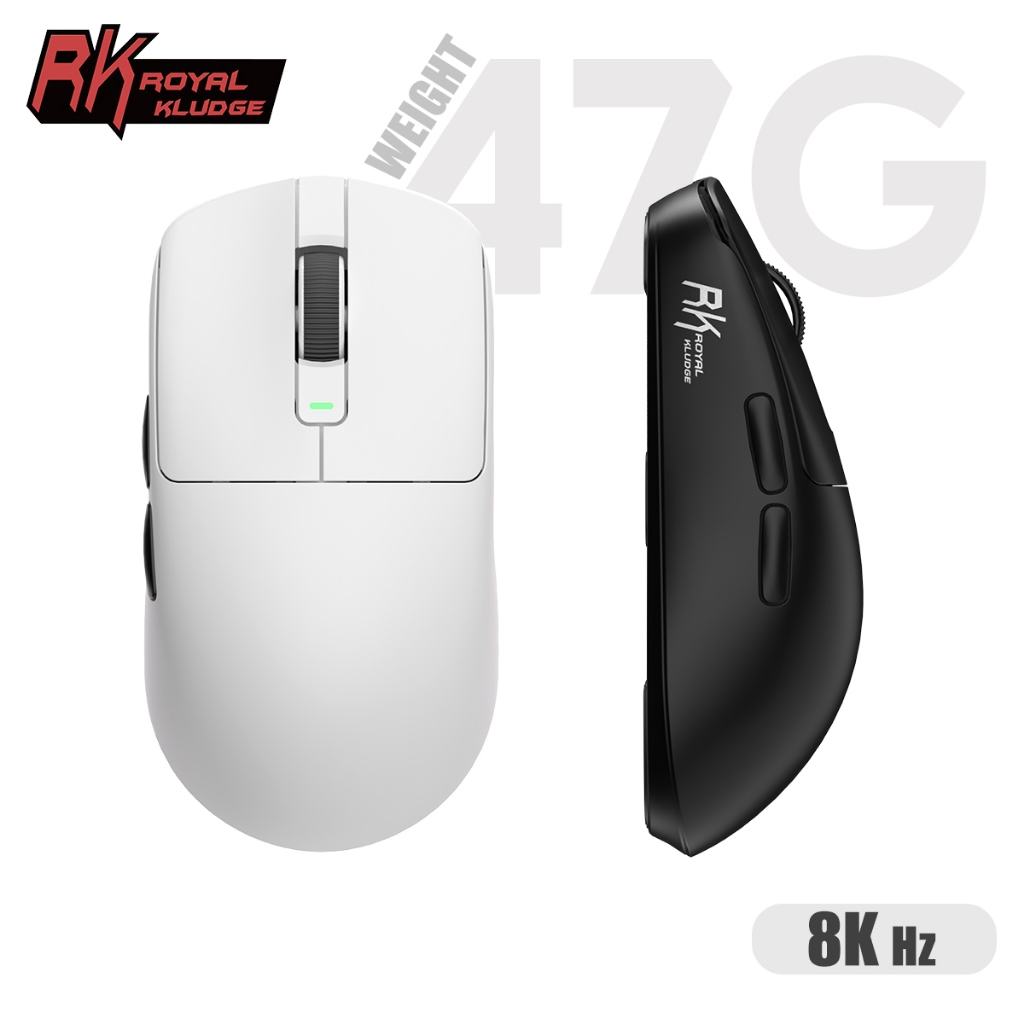 RKM3 Royal Kludge 8k 8000Hz Wireless Mouse Tri-Mode Bluetooth Wireless ...