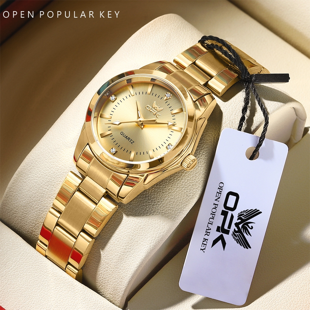 OPK Watch For Women Waterproof Original Stainless Steel Quartz Fashion ...