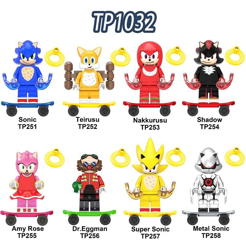 Building Blocks Super Sonic Carttoon Anime Character Bricks Figures ...