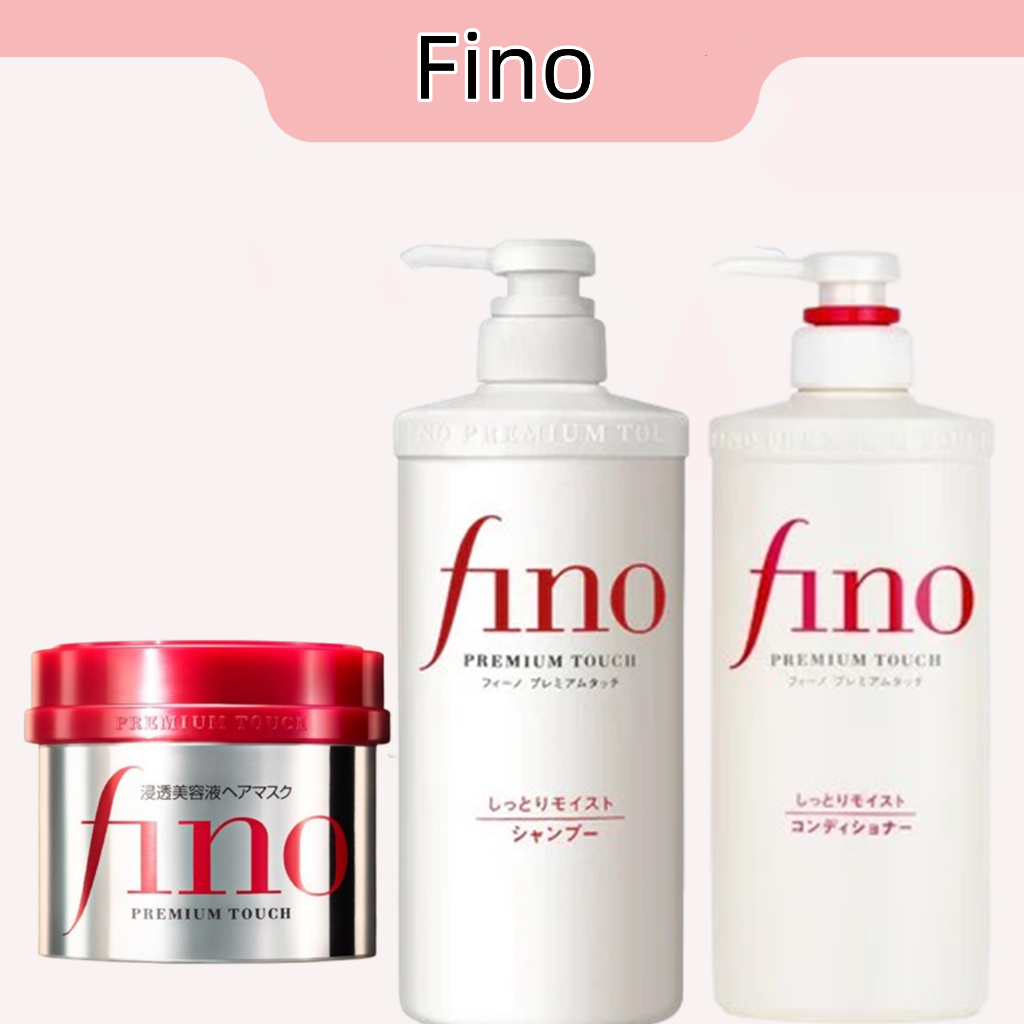Shiseido Fino Premium Touch Hair Mask 230g and Shampoo + Conditioner 550g [READY STOCK] | Shopee ...