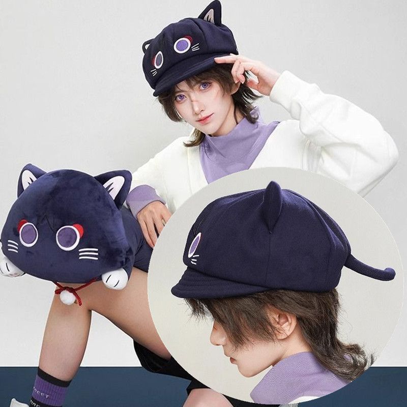 Wanderer Cos Hat Fairy Tale Beret Girls Cat Stand-Ear Cartoon Star ...