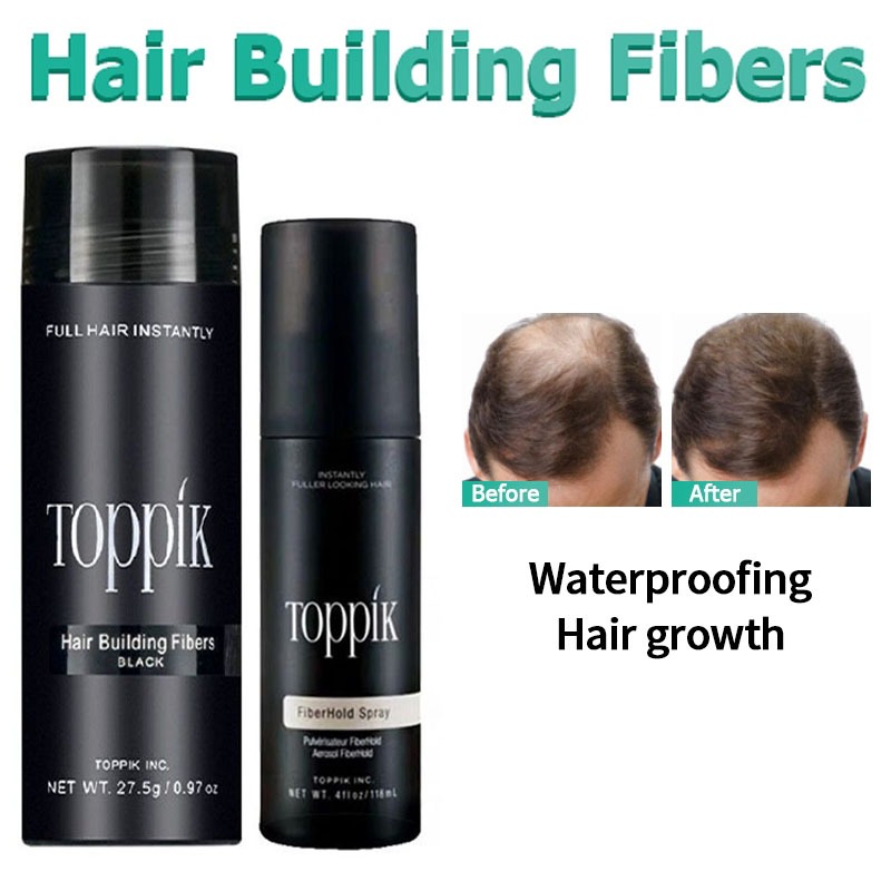 Toppik Hair Building Fiber Powder 27.5g Fluffy Hair Powder for Hair ...