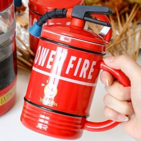 Funny Fire Extinguisher Water Bottle Drink Barrel Handy Cup New Style ...
