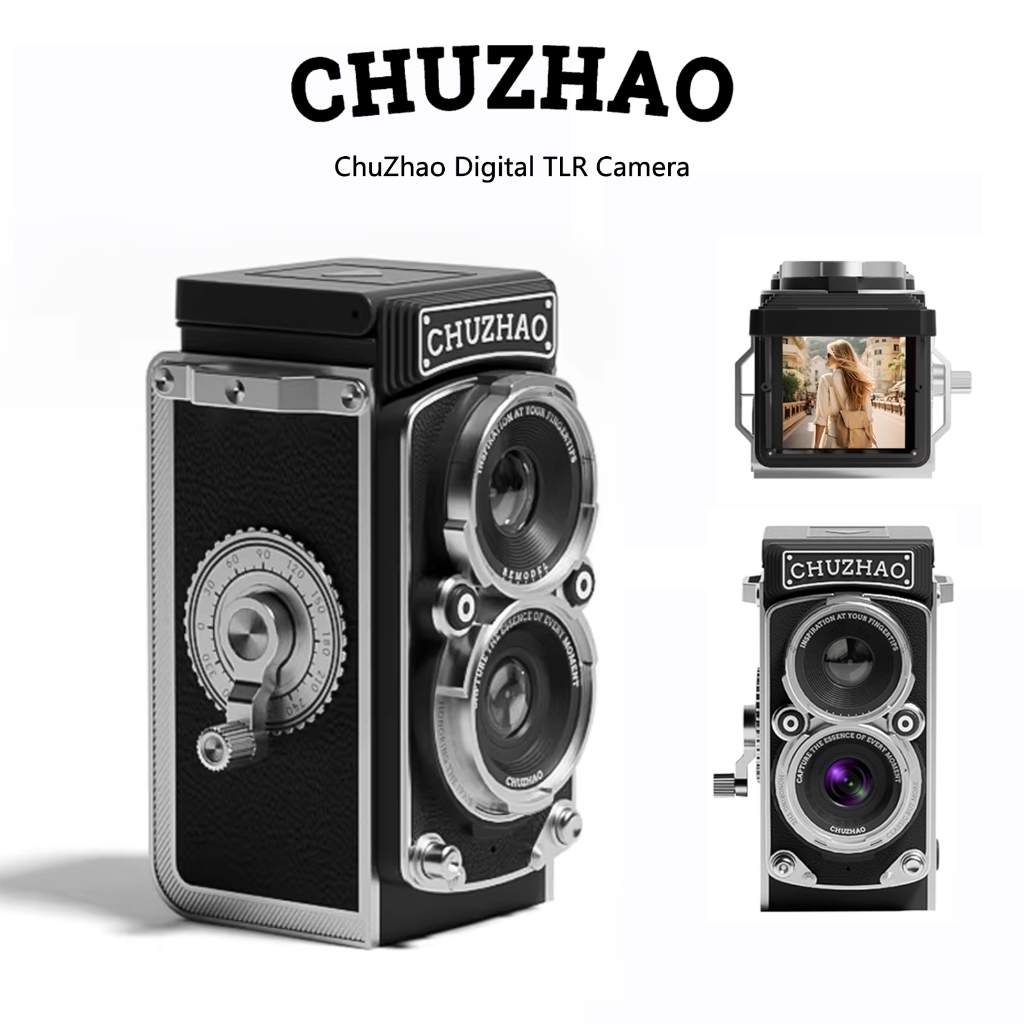ChuZhao Digital TLR Camera Simulation Dual-Reverse Digital Camera Retro ...