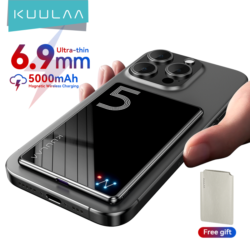 （Malaysia-stock）KUULAA PD20W Digital Wireless Backup Charger 5000mAh ...