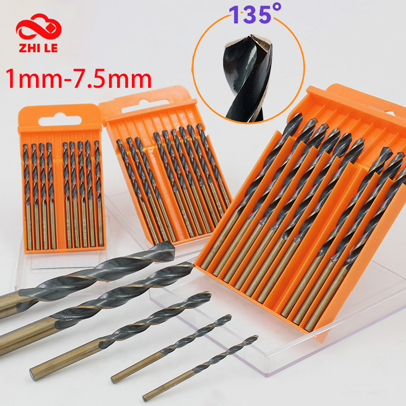 1mm-7.5mm HSS Twist Drill Bit 4341 High Speed Steel Metal Drills Bits ...