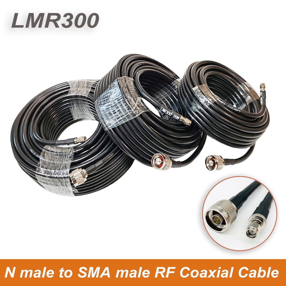 Coaxial Cable LMR300 N Male to SMA TS9 Male 10m 15m 20m 30m Low Loss ...