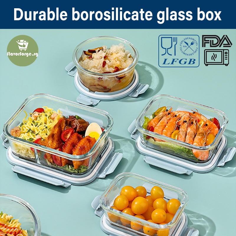 Flavorforge.sg - Glass Food Container | Glass Lunch Box | Microwaveable ...