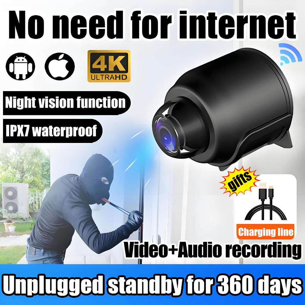 [365 days of continuous monitoring] mini camera 4K high definition wifi ...