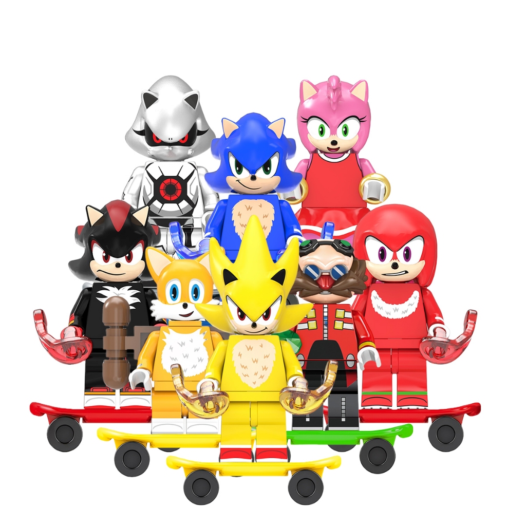 Anime Sonic Action Figure Sonic Dr Eggman Teirusu Nakkurusu Shadow ...