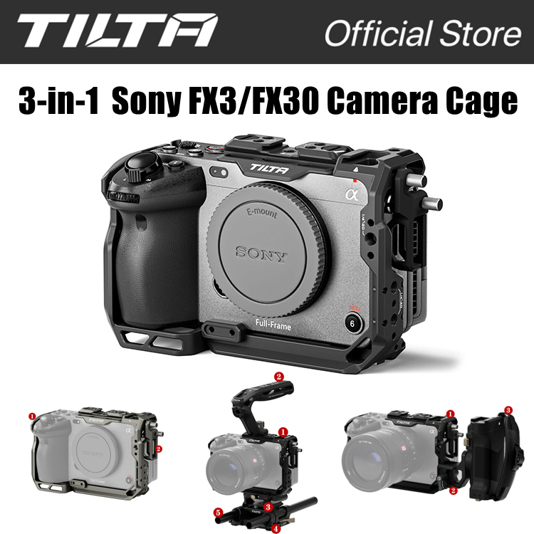 TILTA Full Camera Cage for Sony FX3/FX30 V2 Top Plate NATO Rail Cold ...