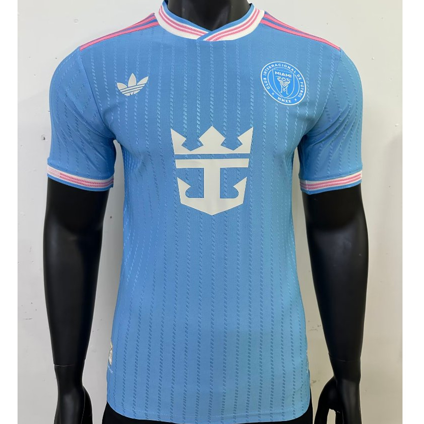 25/26 Miami FC Messi Blue Soccer Jersey Mens Third Away Player Version ...