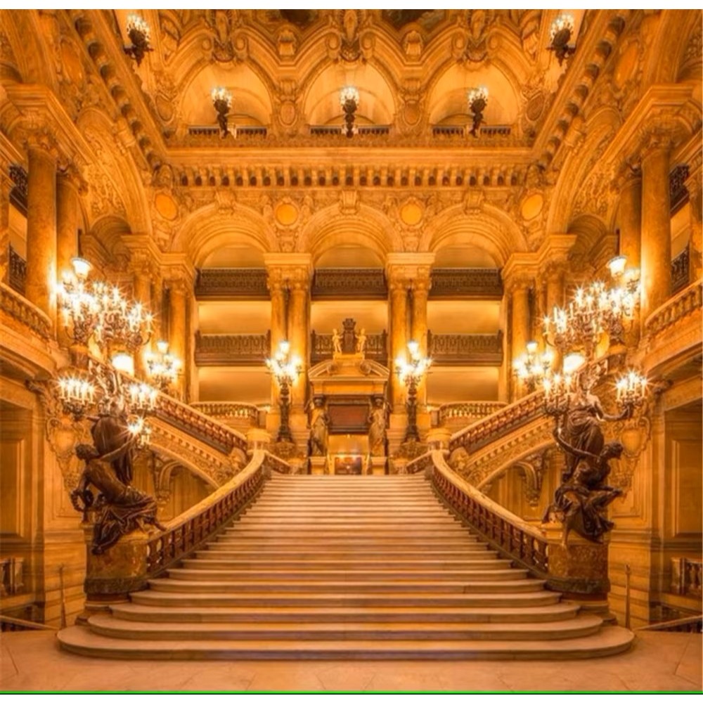 Old Castle Staircase Backdrop for Photography Candle Light Prince ...