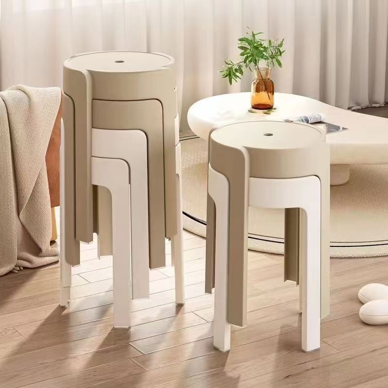 Upgraded Plastic Chair Stool Stackable Designer Modern Plastic Stool ...