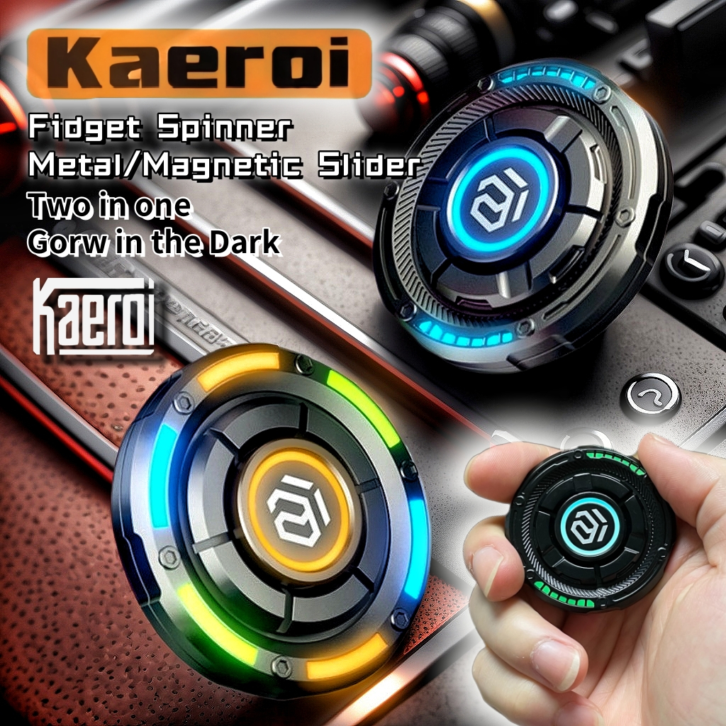 Glow-in-the-Dark Fidget Spinner Pop Coin: Detachable, EDC Portable ...