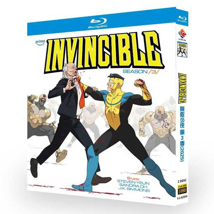 2025 Blu-ray Anime Invincible Season 3 Full Version 1080P Hobby ...