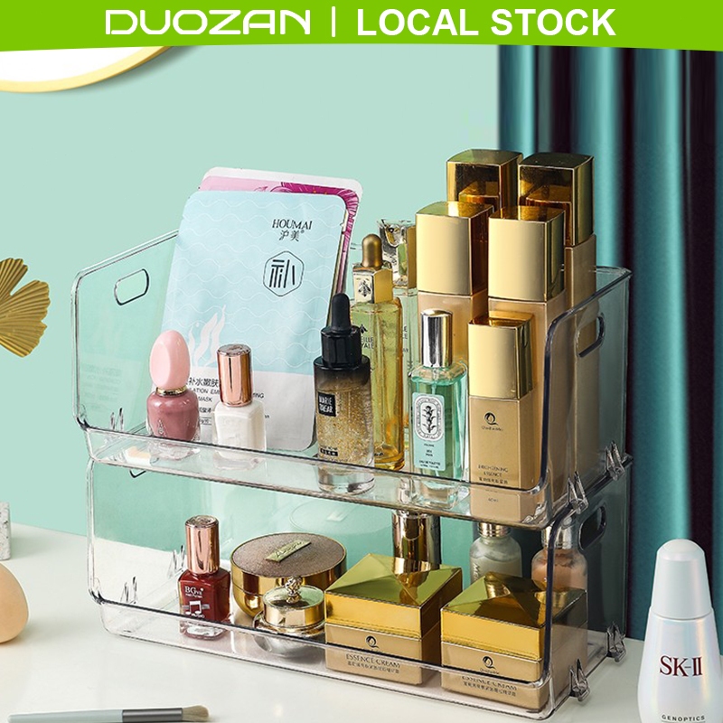 DUOZAN Acrylic Organiser Stackable Dressing Table Organizer for Perfume ...