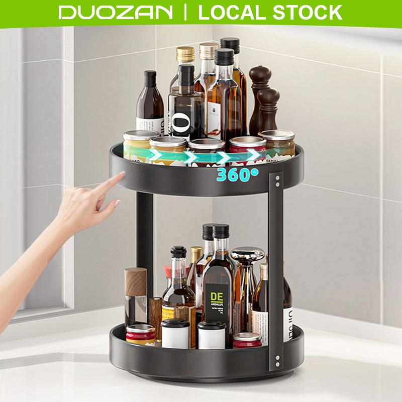 DUOZAN Spice Rack Organizer Sauce Rack Kitchen Organiser Condiments ...