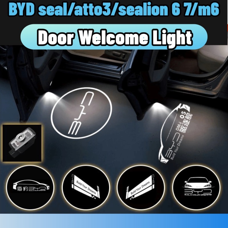 Byd seal/atto3 2024/sealion 7 Car Door Emblem Light HD Welcome Light ...