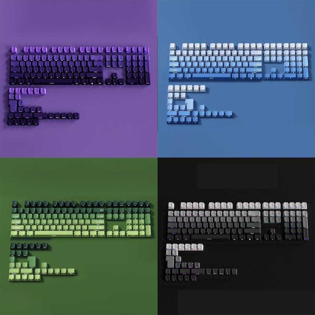 Gradient Side Front Print Full Set Keycaps OEM Profile DIY ...