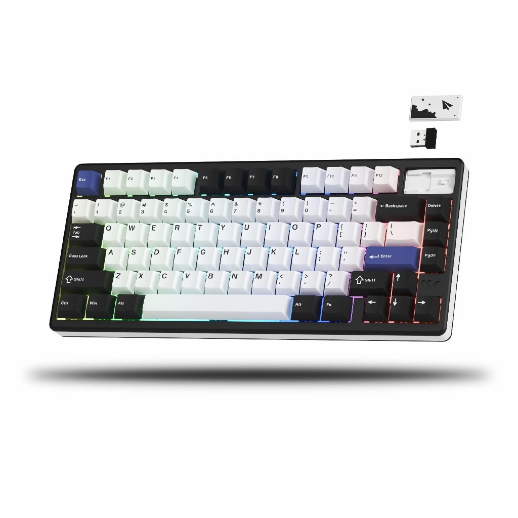 Womier SK71 Pro 75% VIA Support Wireless Aluminum Mechanical Keyboard ...