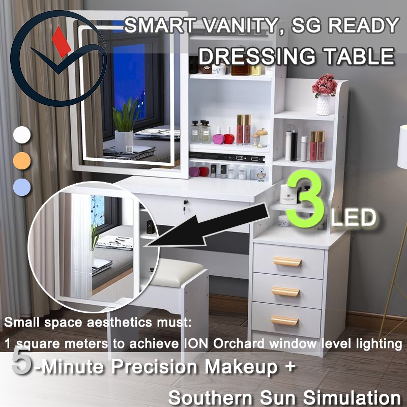 Dressing Table Dressing Table With Mirror Bedroom Small Apartment Make ...