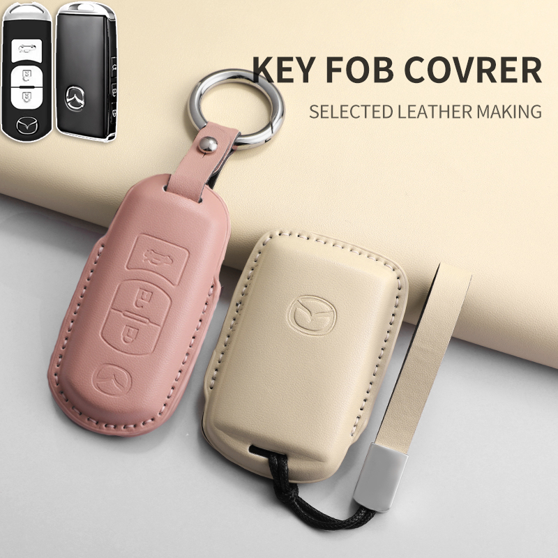 Mazda leather Car Key Cover Mazda 2 3 6 Axela Atenza CX-5 CX30 CX-7 CX ...