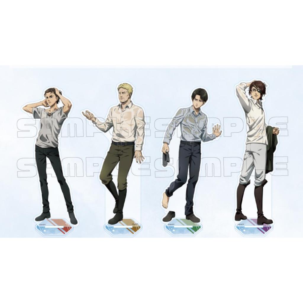 Attack on Titan Eren Reiner Levi Hange Wet-Style Acrylic Standee Anime ...