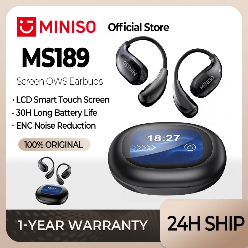Miniso MS189 Al Smart Real-Time Translation Wireless Earphones ...