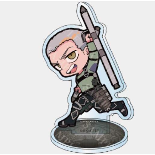 Attack on Titan Chibi Acrylic Stand Eren Levi Mikasa Hange Erwin Cute ...