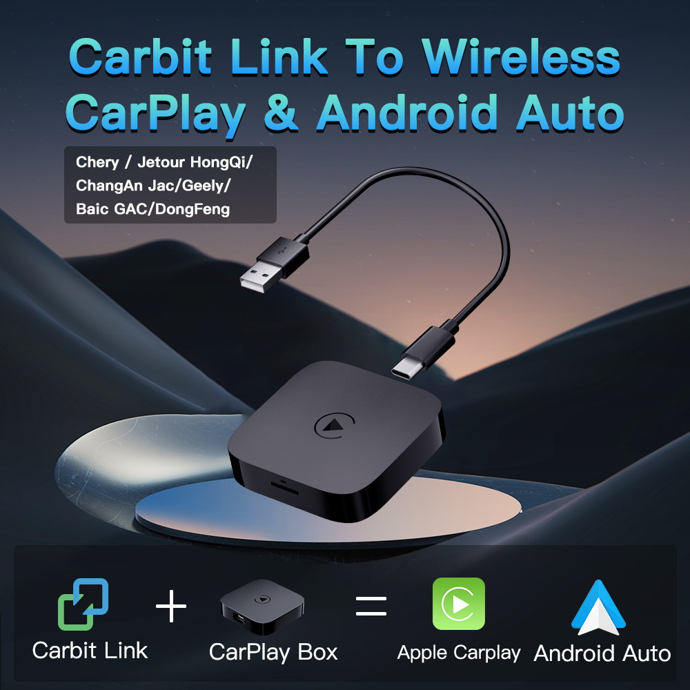 Carbitlink Smartlink Phonelink Easy connect to Wireless CarPlay Android Auto adapter Baic Jetour ...