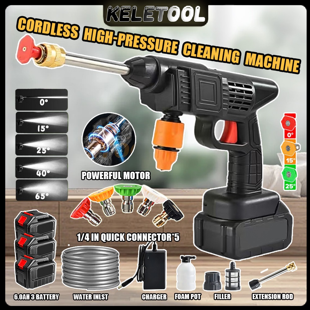 Rechargeable High Pressure Car Wash Cordless Jet Electric Water Gun ...