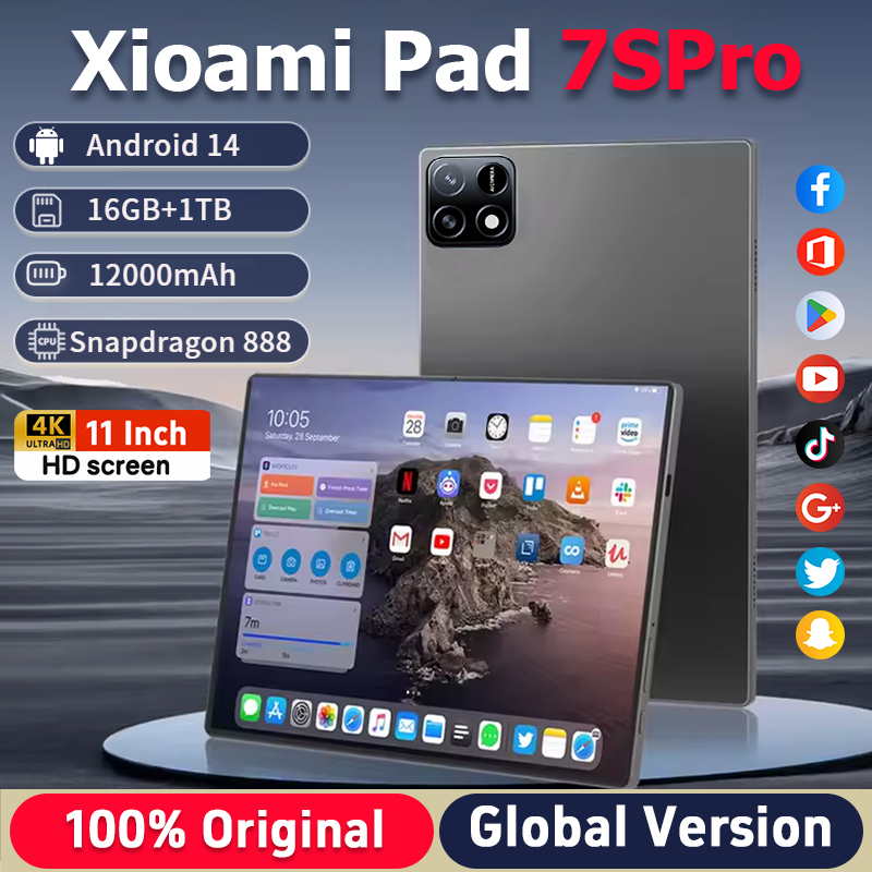 2025 New Original Global Edition Tablet PC Pad 7 Pro Snapdragon 888 ...