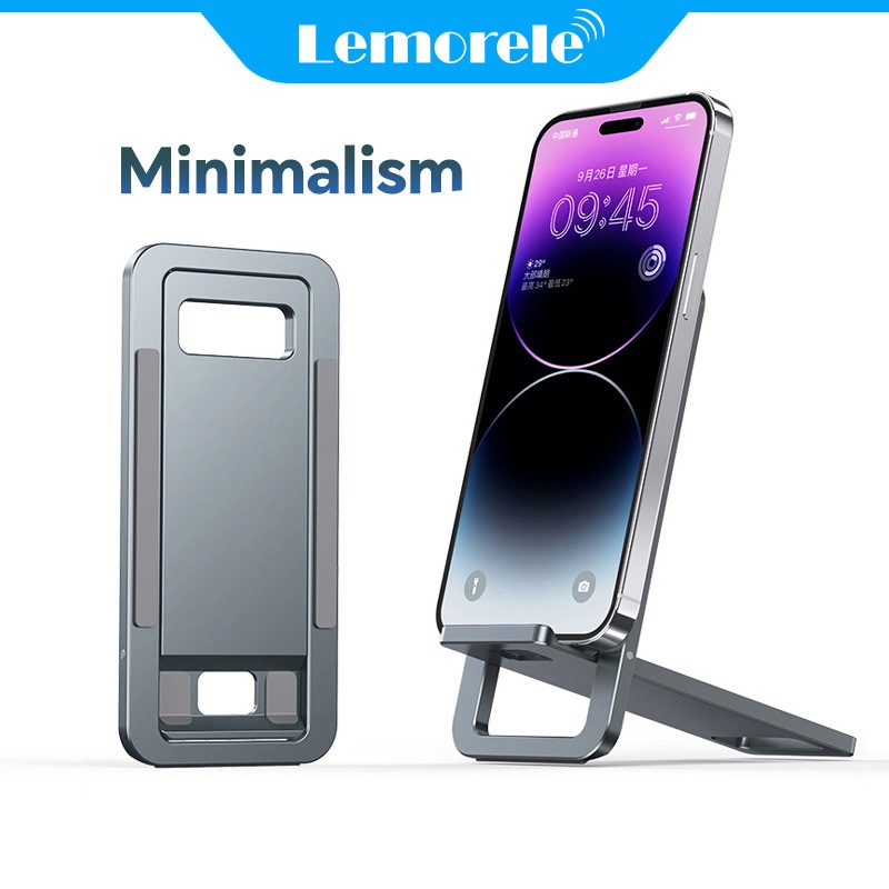 Lemorele Portable Foldable Phone Stand Mobile Handphone Metal Holder ...