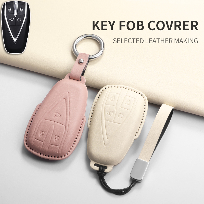 3 4 5 Buttons leather Car Remote Key Case Cover Shell for Changan CS35 ...
