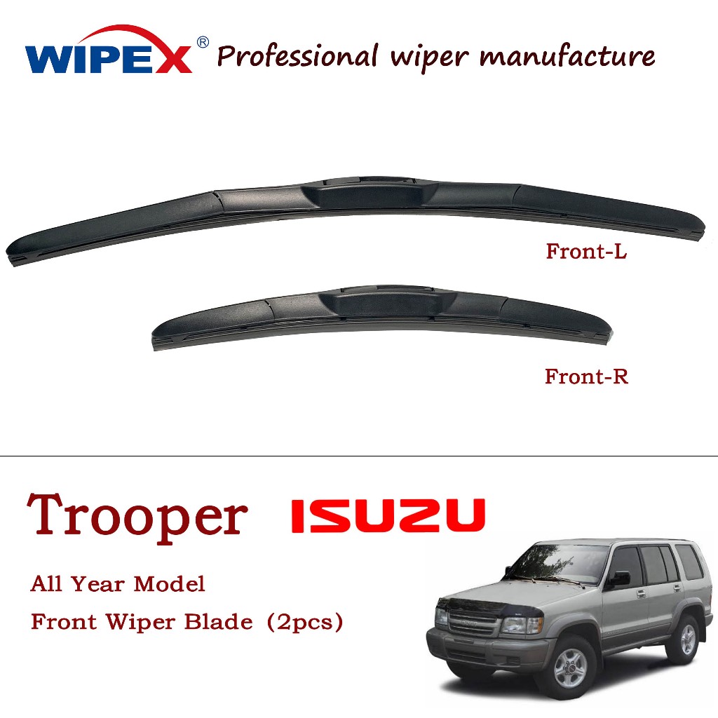 ISUZU Trooper Wiper Blade Set/Pair for All Year Model TROPER Car Window ...