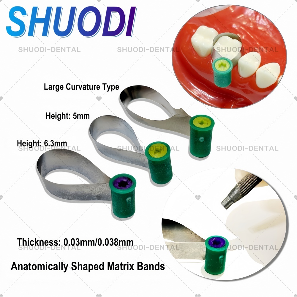 Dental Matrix Bands Steel Matrix Double-Side Contoured Anatomically ...
