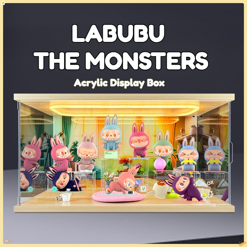 POPMART Display Box LABUBU THE MONSTERS Acrylic Display Box | Shopee ...