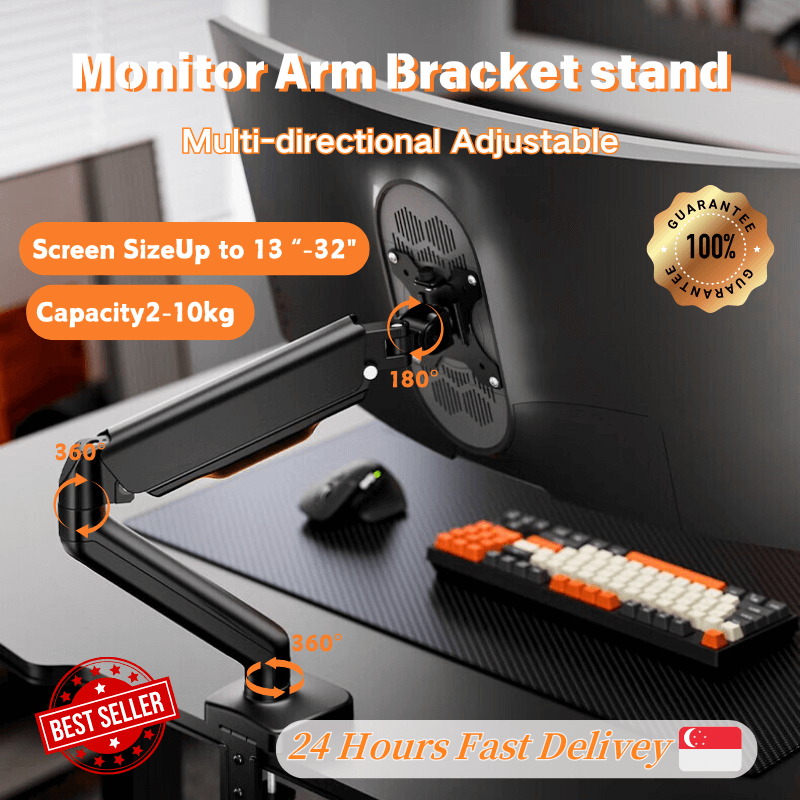 Computer Premium single monitor arm Steel Articulating Monitor Stand ...