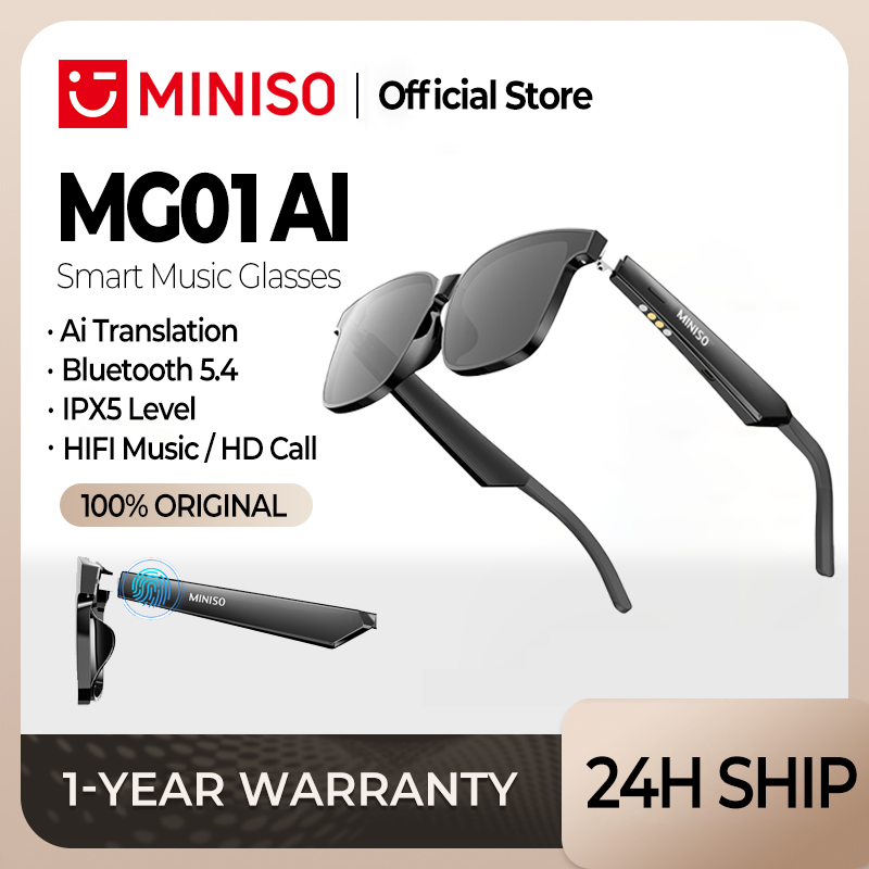 Miniso MG01 Multifunction Smart Music Sunglasses Open Ear Headset ...