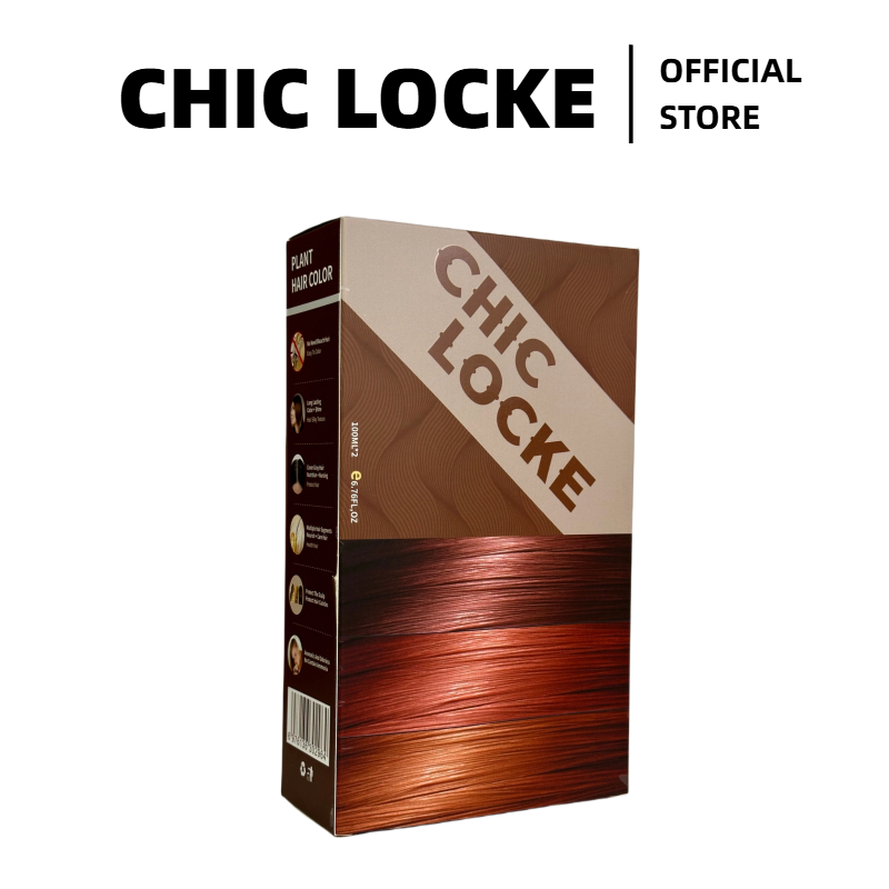 CHIC LOCKE Caramel Coffee Color No Need Bleach Plant Hair Dye Cream ...