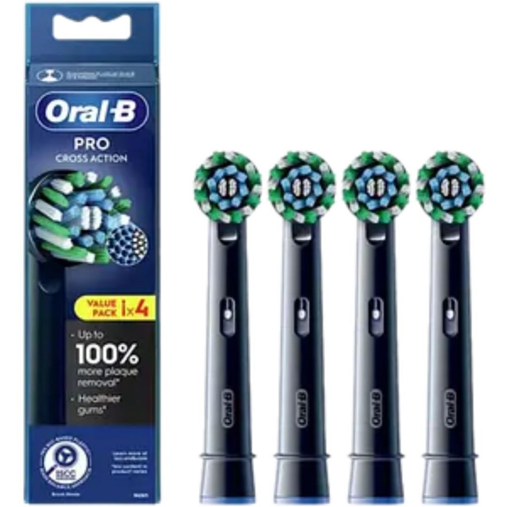 Oral-B EB50BRX-4 Black 4-pack Cross action | Shopee Singapore