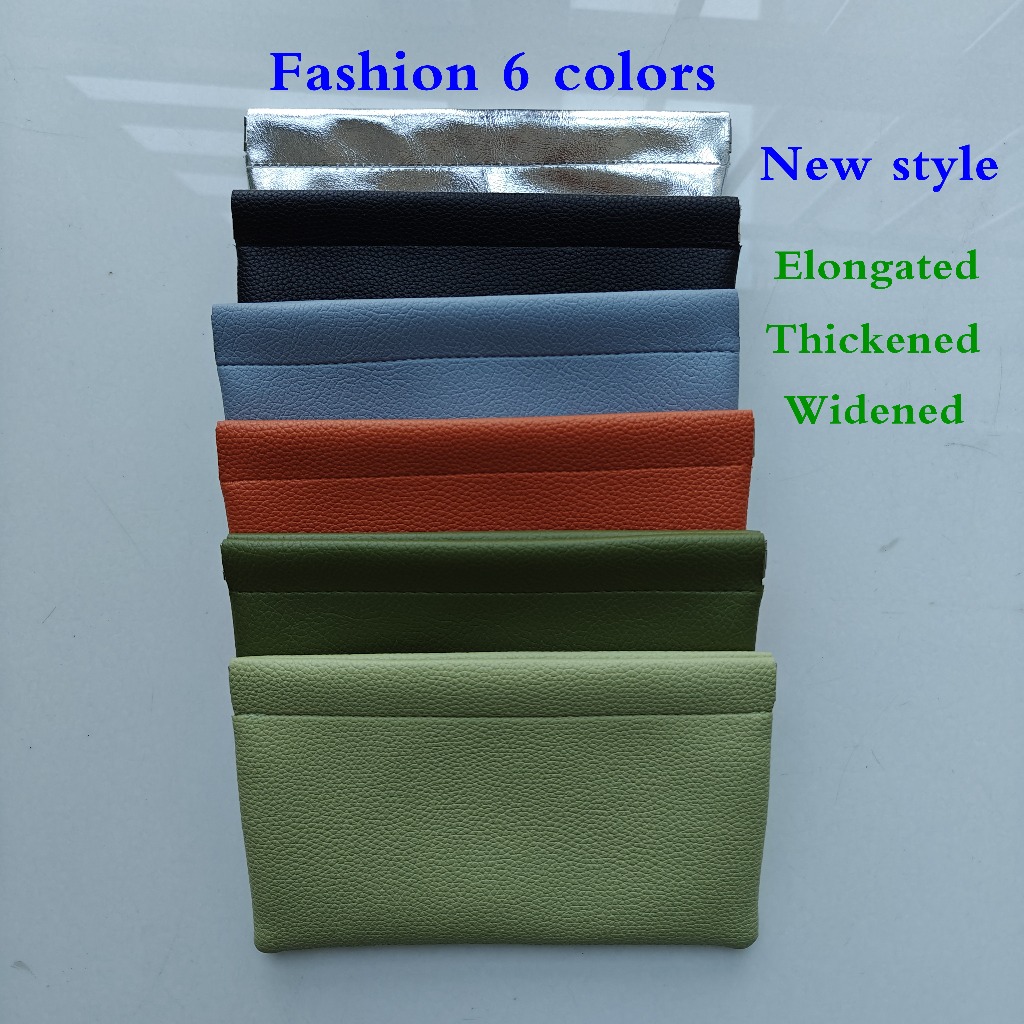 Self-closing soft bag/Makeup bag/Leather Storage wallet/Phone bag ...